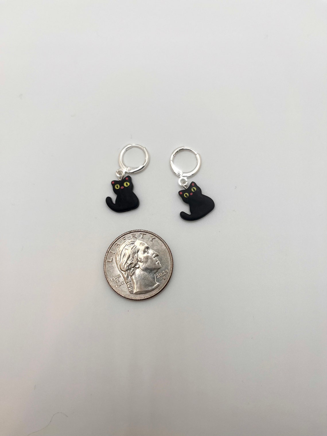 Polymer Clay Black Cat Halloween Earrings, Fall Earrings, Cute Fall ...