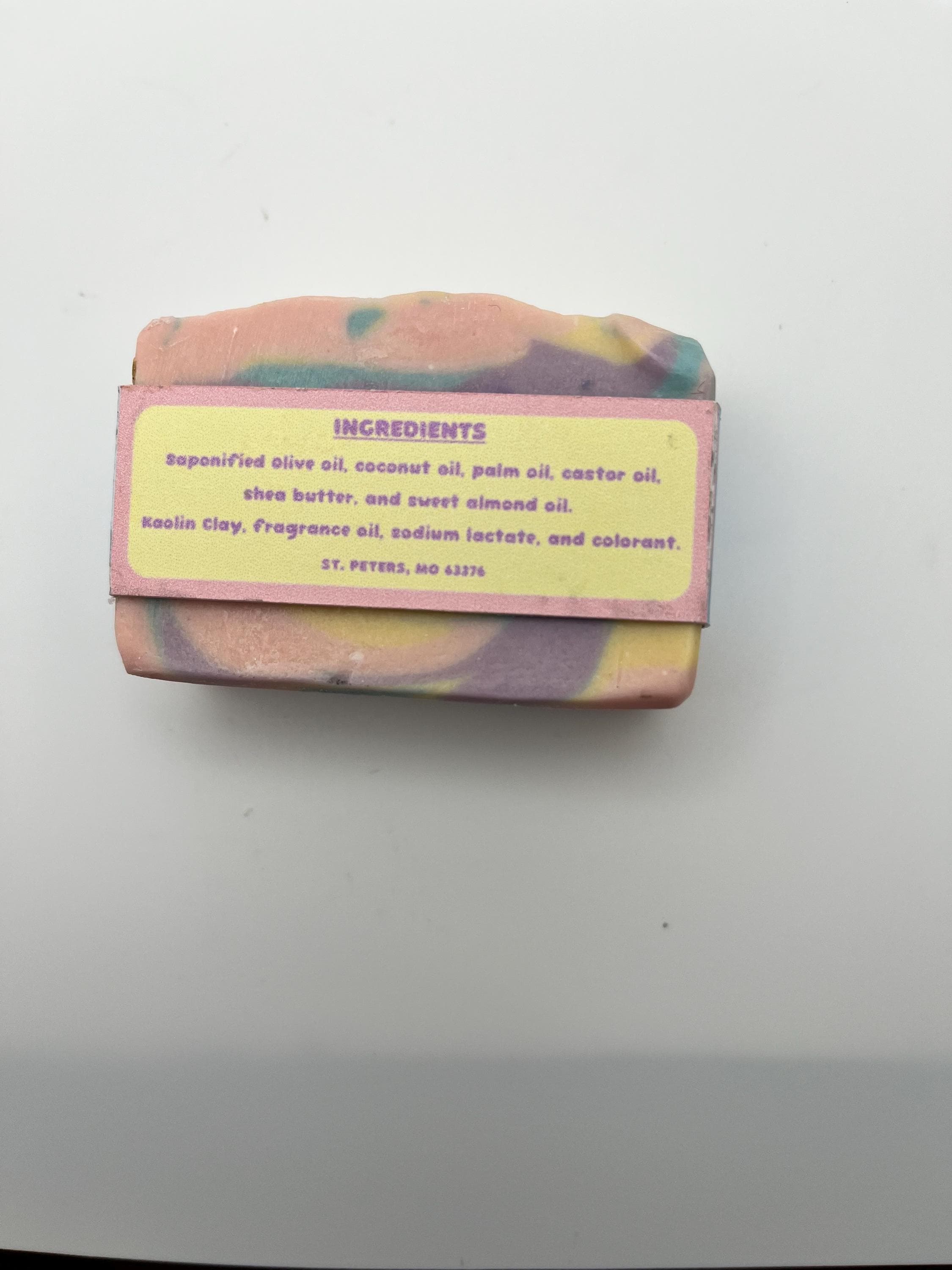 Artisan Cold Process Soap, Fruit Cereal Mini Soap Bar Made With Natural ...