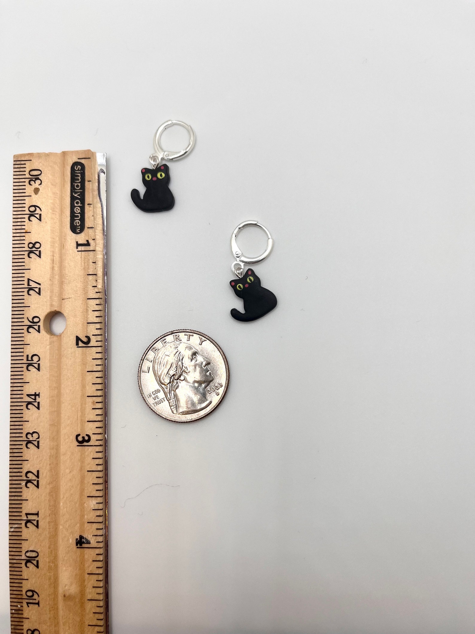 Polymer Clay Black Cat Halloween Earrings, Fall Earrings, Cute Fall ...