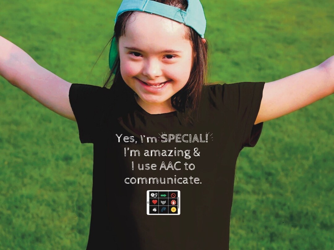 Special Needs Introduction Shirt-i USE AAC! Autism Shirt, Down Syndrome ...