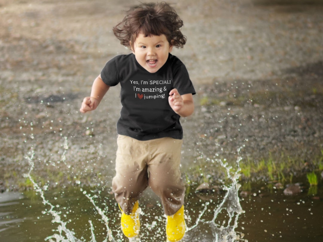 Special Needs Introduction Youth Shirt I Love Jumping, Autism Shirt ...