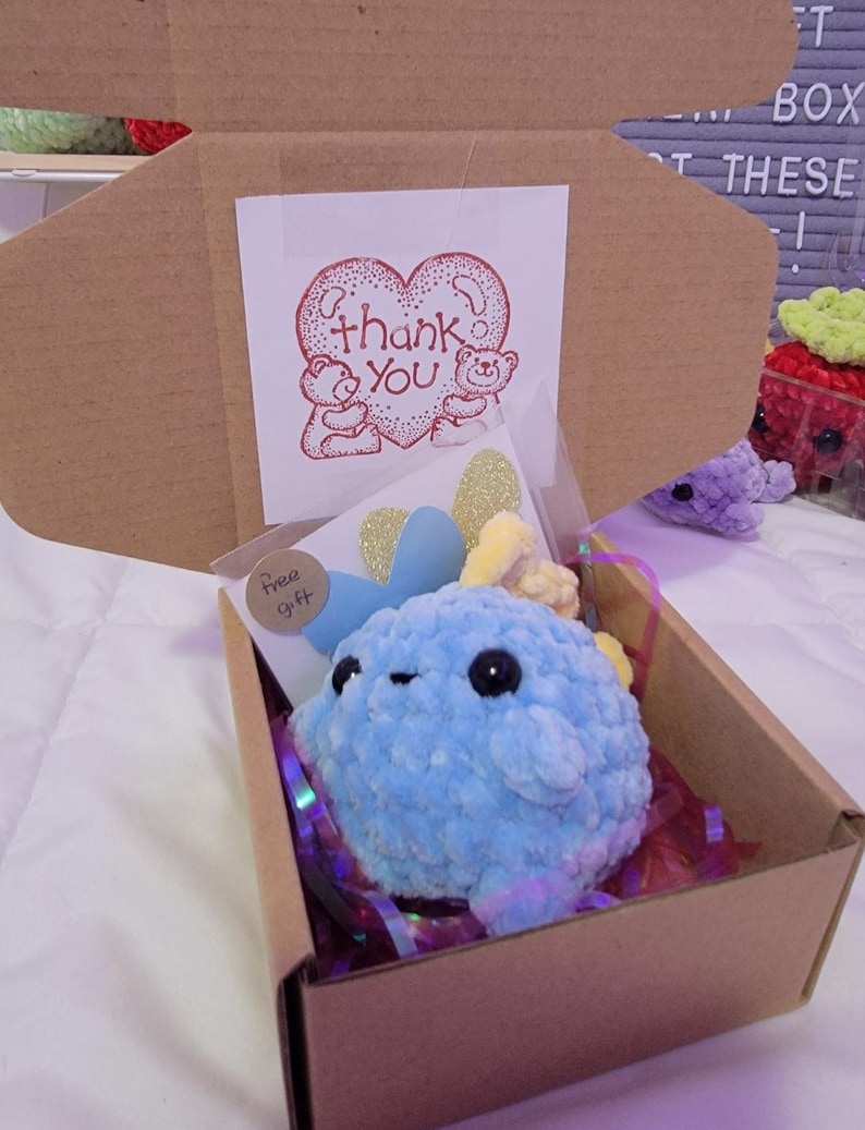 Crochet Plushie Suprise Gift Box: Handmade Animal Toys - Etsy