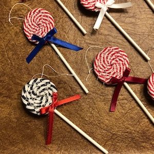 Handmade Wrapped Rope Lollipop Ornaments - Lot of 11 -FREE SHIPPING - Etsy