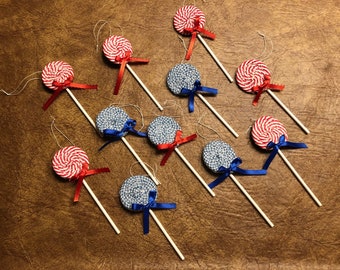 Handmade Wrapped Rope Lollipop Ornaments - Lot of 11 -FREE SHIPPING - Etsy