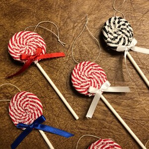 Handmade Wrapped Rope Lollipop Ornaments - Lot of 11 -FREE SHIPPING - Etsy