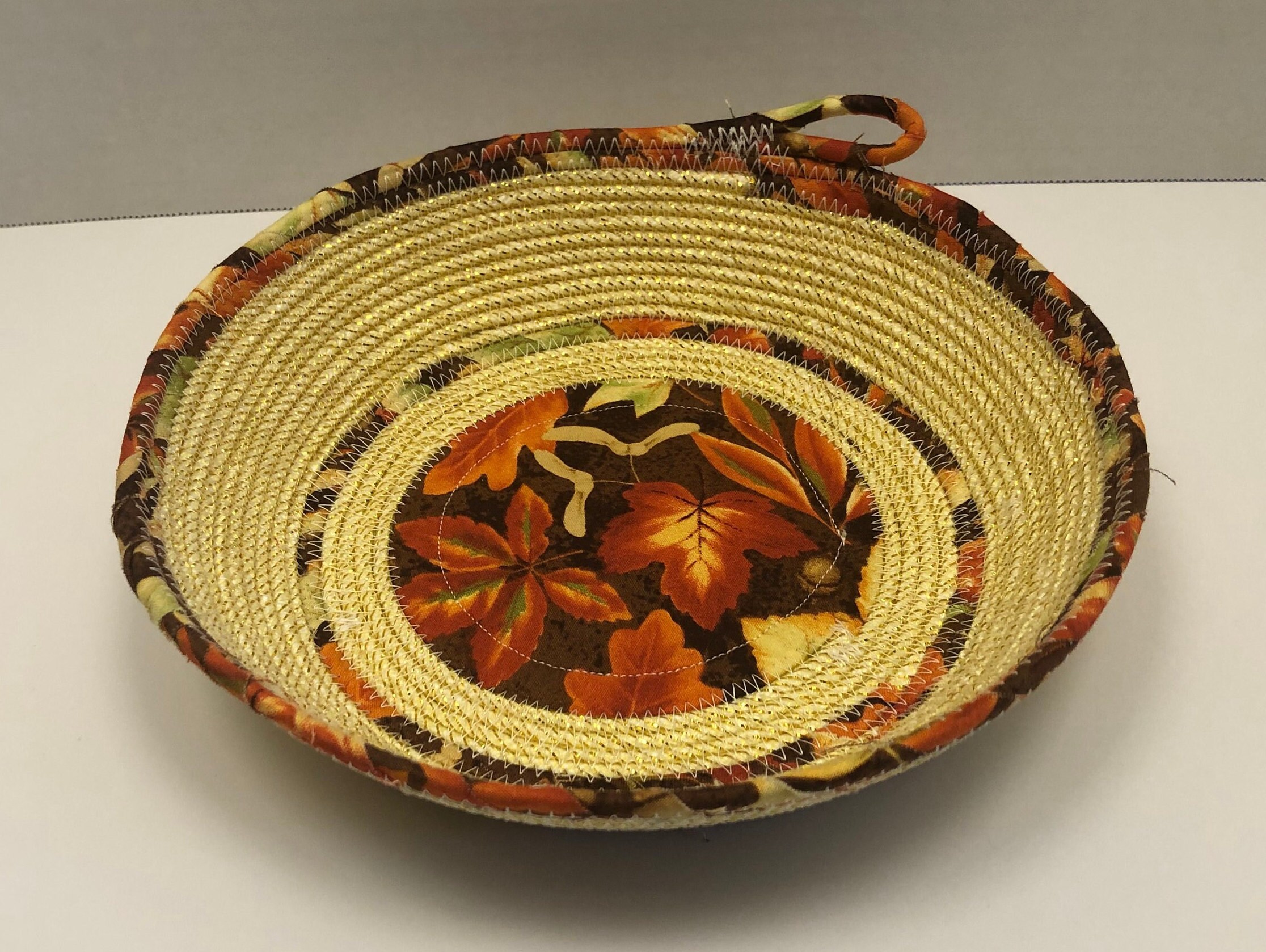 Handmade Fall/autumn Rope Bowl/basket - Etsy
