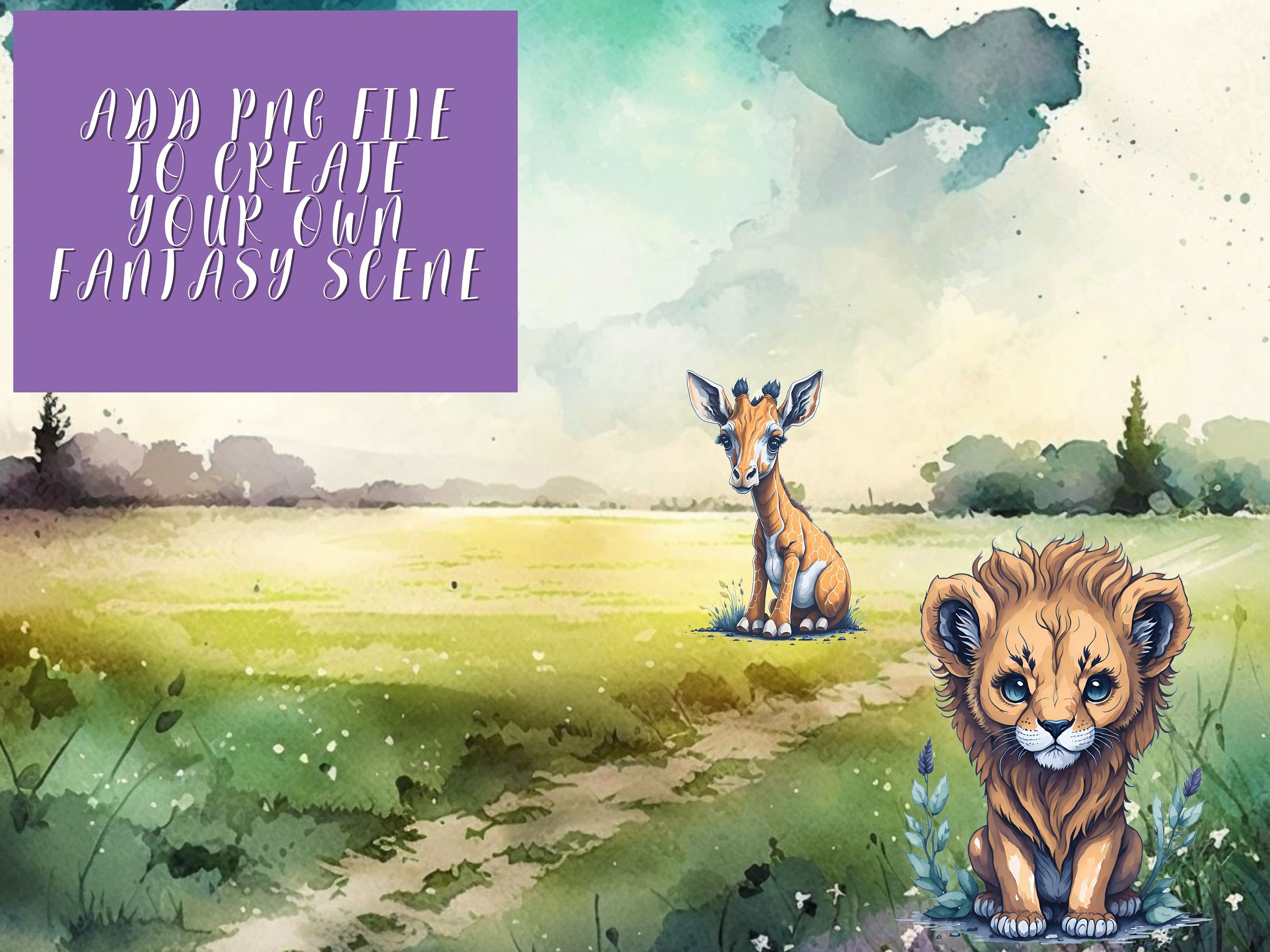 Cute Critters Watercolor Clipart Mega Bundle 1 | Baby Animals, Nature ...