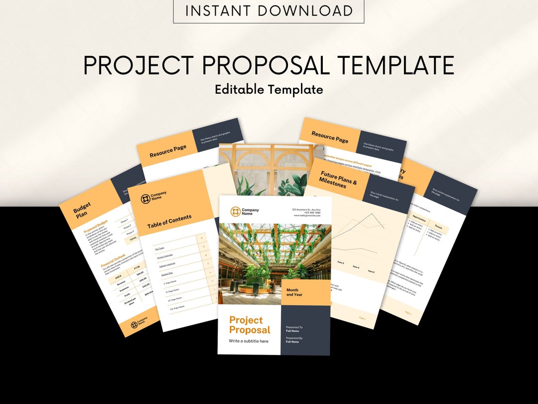 Project Proposal, Business Project, Company Proposal, Project Planner ...