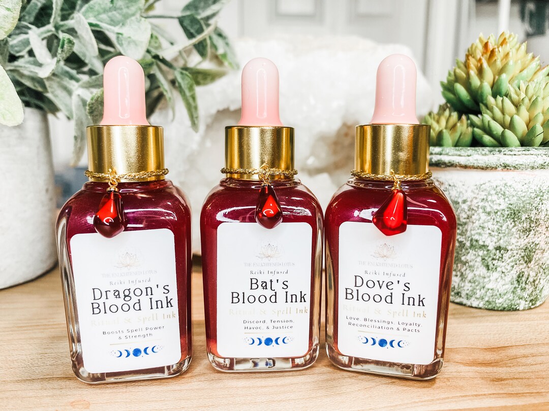 Spell Ink Dragon's Blood Ink Bat's Blood Ink Dove's Blood Ink Spellwork ...