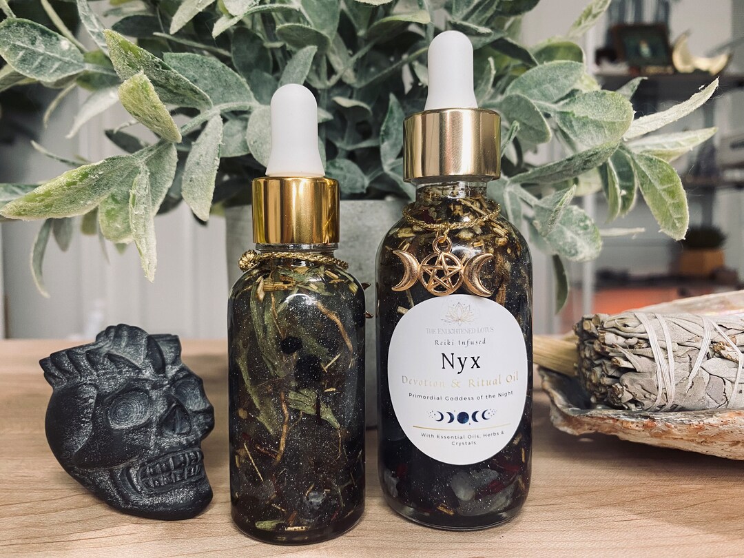 Nyx Anointing, Devotion, Ritual, and Spell Oil ~ Honoring Nyx ~ Nyx ...