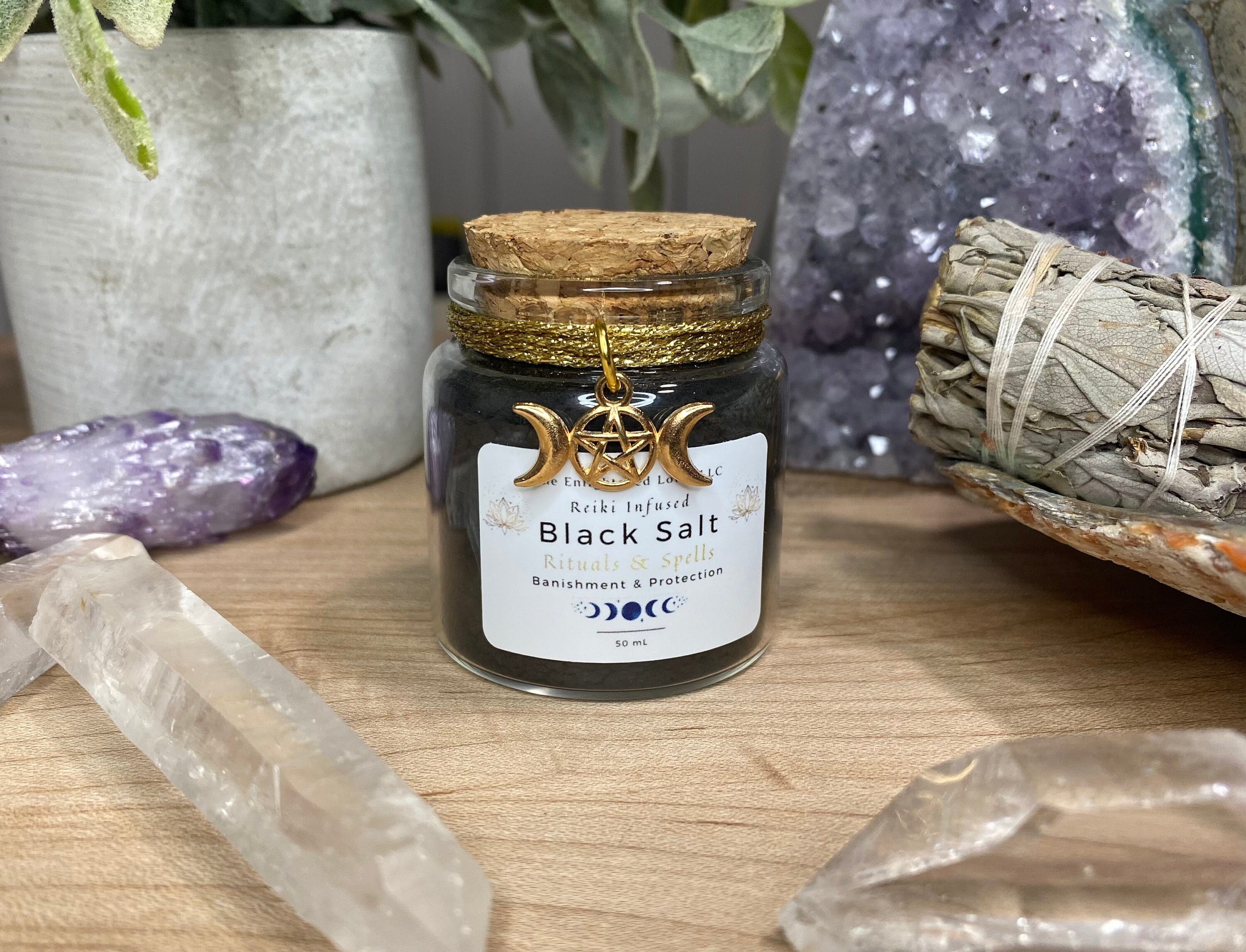 Black Salt Witches Black Salt Black Ritual Salt Protection Salt ...