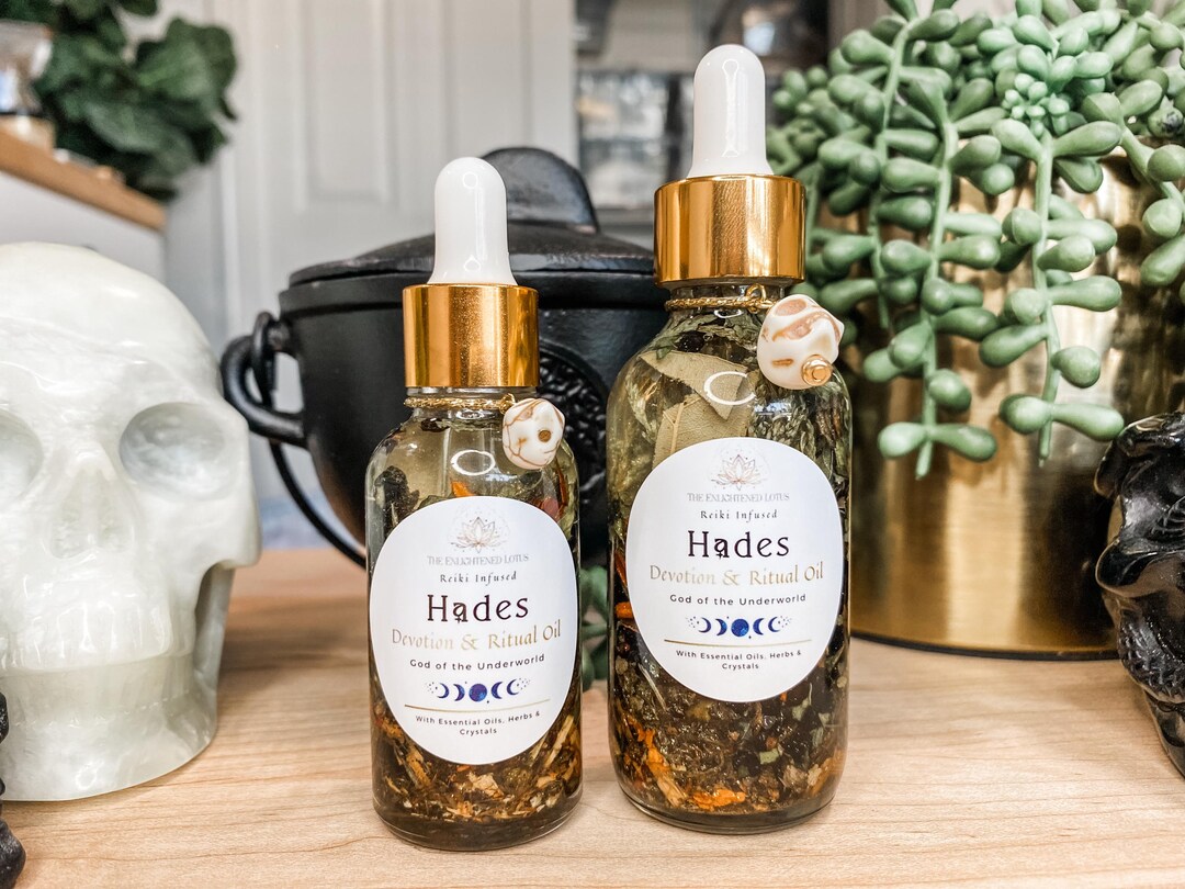 Hades Anointing, Devotion, Ritual, and Spell Oil Honoring Hades Hades ...