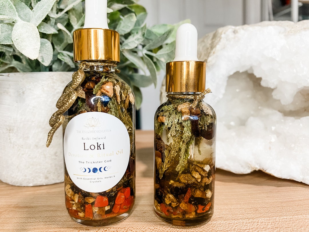 Loki Anointing, Devotion, Ritual, and Spell Oil Honoring Loki Loki ...