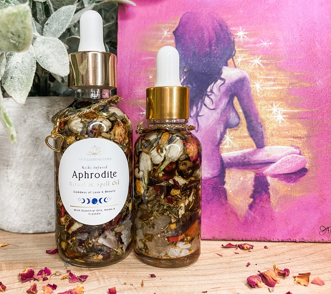 Aphrodite Anointing, Devotion, Ritual, and Spell Oil Honoring Aphrodite Aphrodite Altar Oil ...
