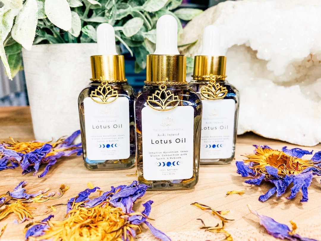 Lotus Oil Blue Lotus Pink Lotus White Lotus Manifestation Oil Lotus ...