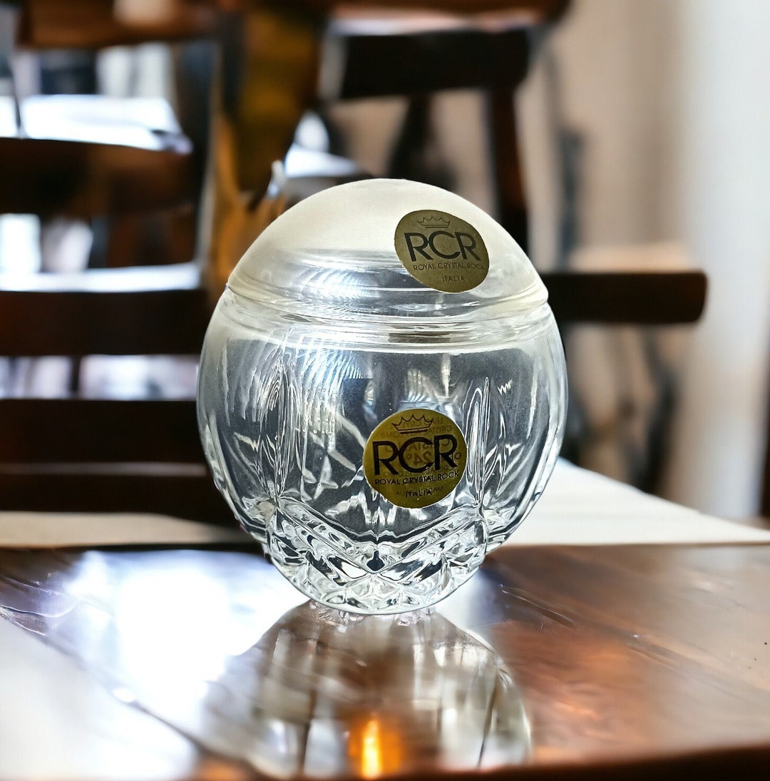 Vintage Crystal Keepsake Box Jar, Crystal Trinket Box, Unique Rare Find ...