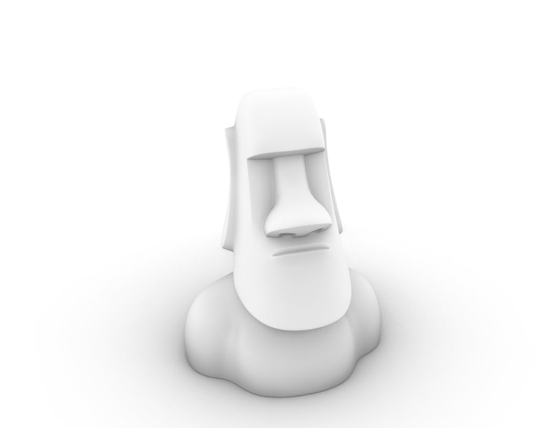 Moai 3D Print 23 Cm Moai Figurine / Bust - Etsy Australia
