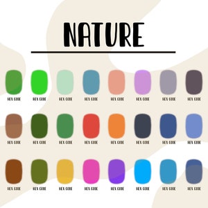 180 Procreate Palette Swatches - Downloadable | HEX Codes Included - Etsy