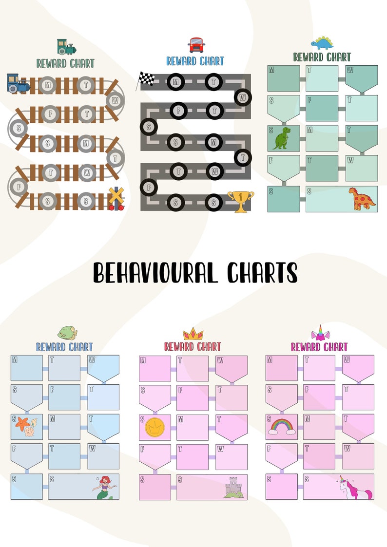 Reward Charts - Downloadable Children’s Behaviour Chart | Potty ...