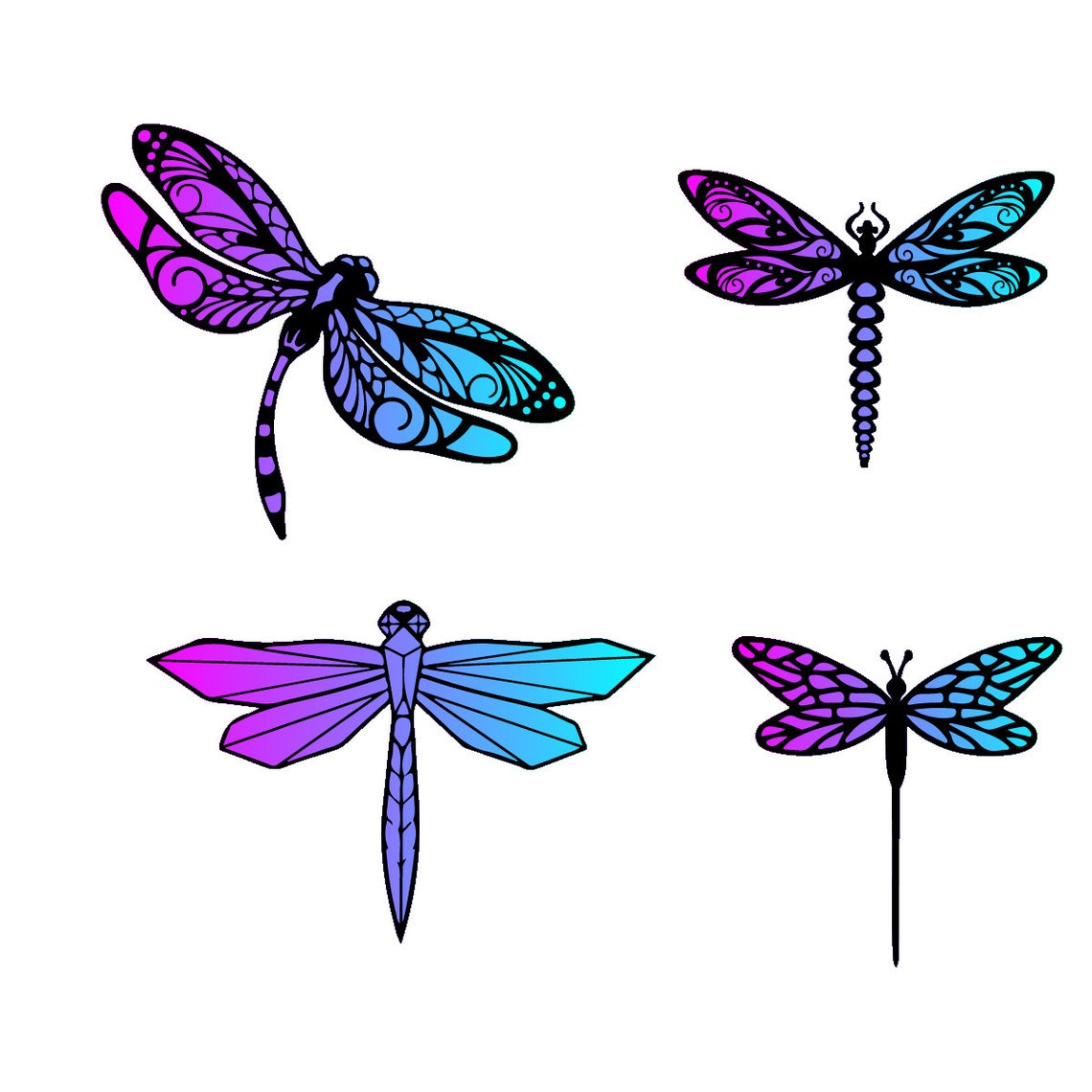 Dragonfly SVG Dragonfly Bundle SVG Files Dragonfly SVG - Etsy