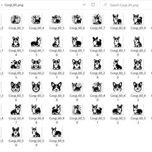 60 Corgi SVG, Dog Clipart, Corgi PNG, Moth SVG Bundle, Corgi Line ...