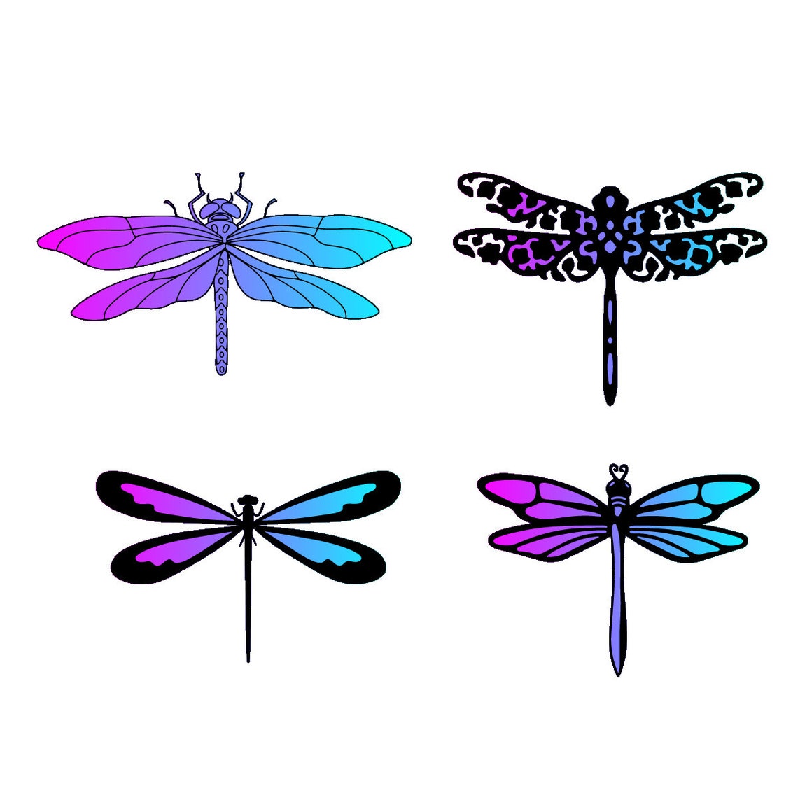 Dragonfly SVG Dragonfly Bundle SVG Files Dragonfly SVG - Etsy