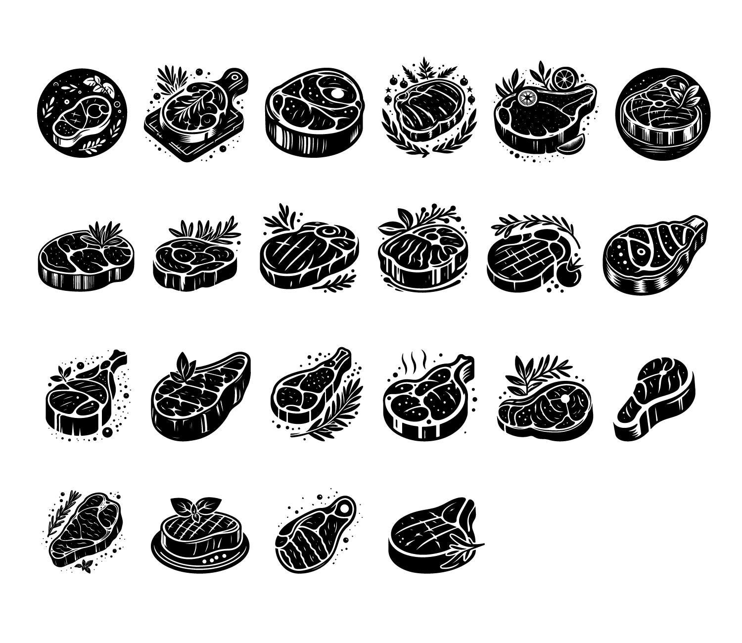 22 Steak Svg, Meat Png, Steak Cut File, Steak Silhouette, Steak Png ...