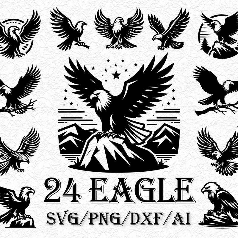 Eagle Svg - Etsy