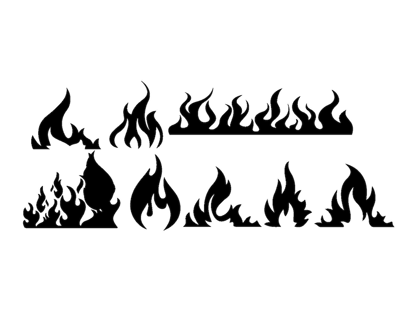 120 Fire Svg,fire Svg,dxf,fire Flames,svg Bundle,fire Ball,cricut ...