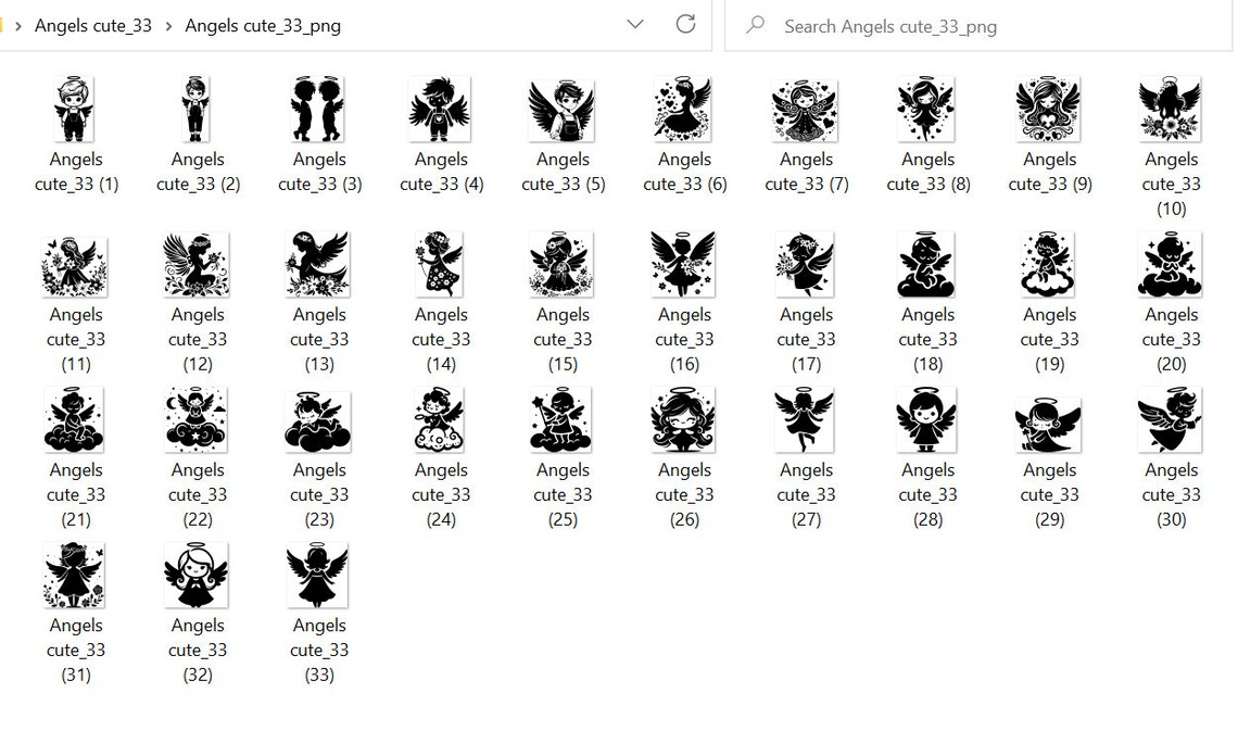 33 Cute Angels SVG, Bundle Svg, Christmas Angels Svg, Angels Clipart ...