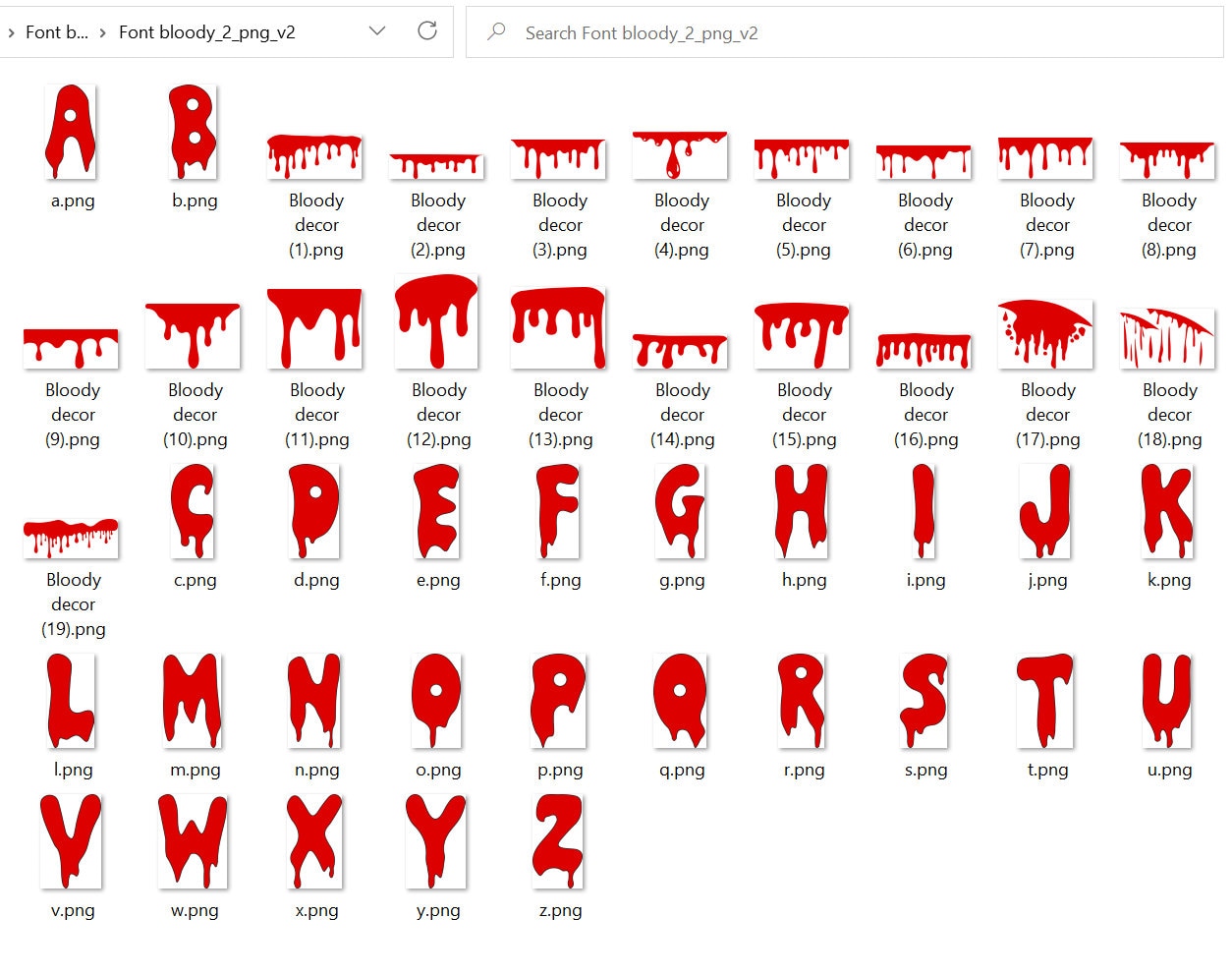 Bloody FONT SVG, Bloody Letters Svg, Bloody Clipart, Bloody Alphabet ...
