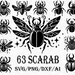 63 Scarab SVG, Scarab Clipart, Scarab SVG Bundle, Scarab Line Drawing ...