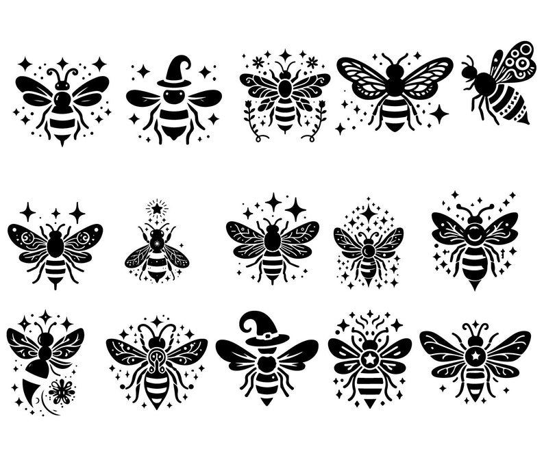 54 Bee SVG PNG, Bumble Bee, Honey Bee Svg, Layered Cut File, Bee Clip ...