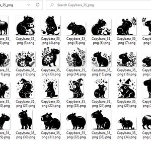 Cute Capybara SVG Bundle, Kawaii Capybara Clipart, Funny Animal Vector ...