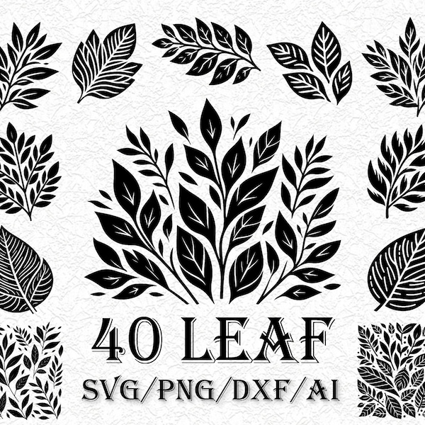 Leaves Svg - Etsy