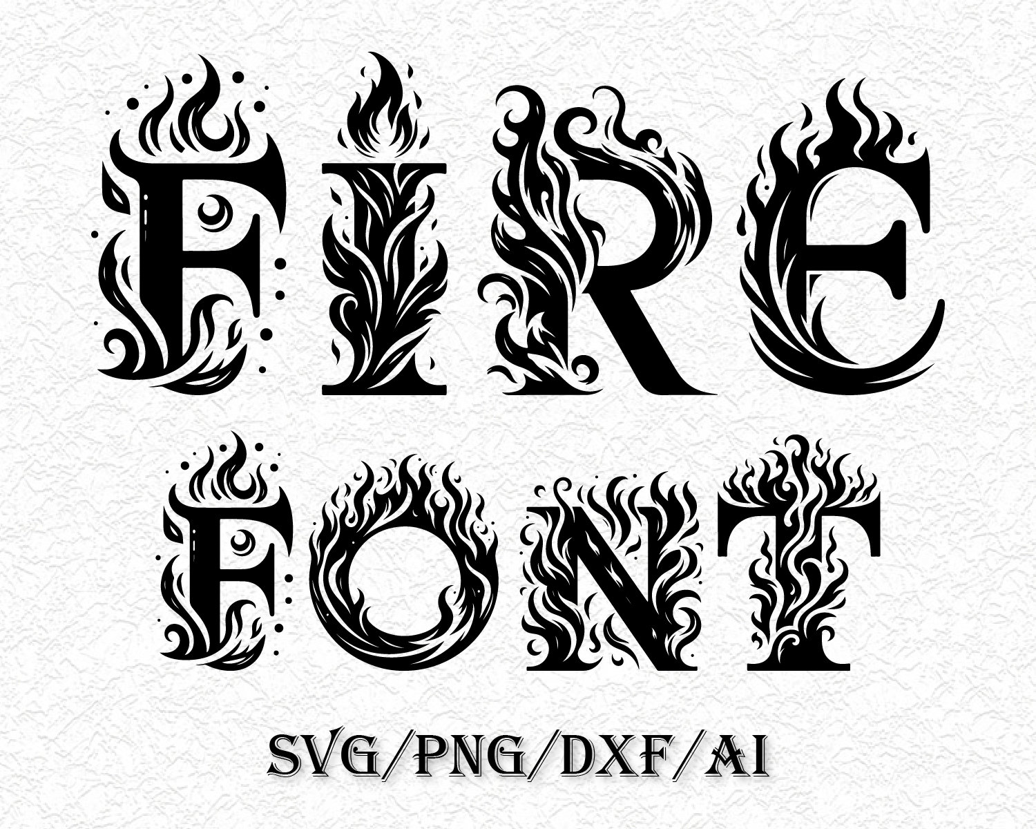 Fire Font SVG, Fire Letters Svg, Fire Clipart, Fire Alphabet Svg, Fire ...