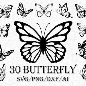 Butterfly Svg - Etsy