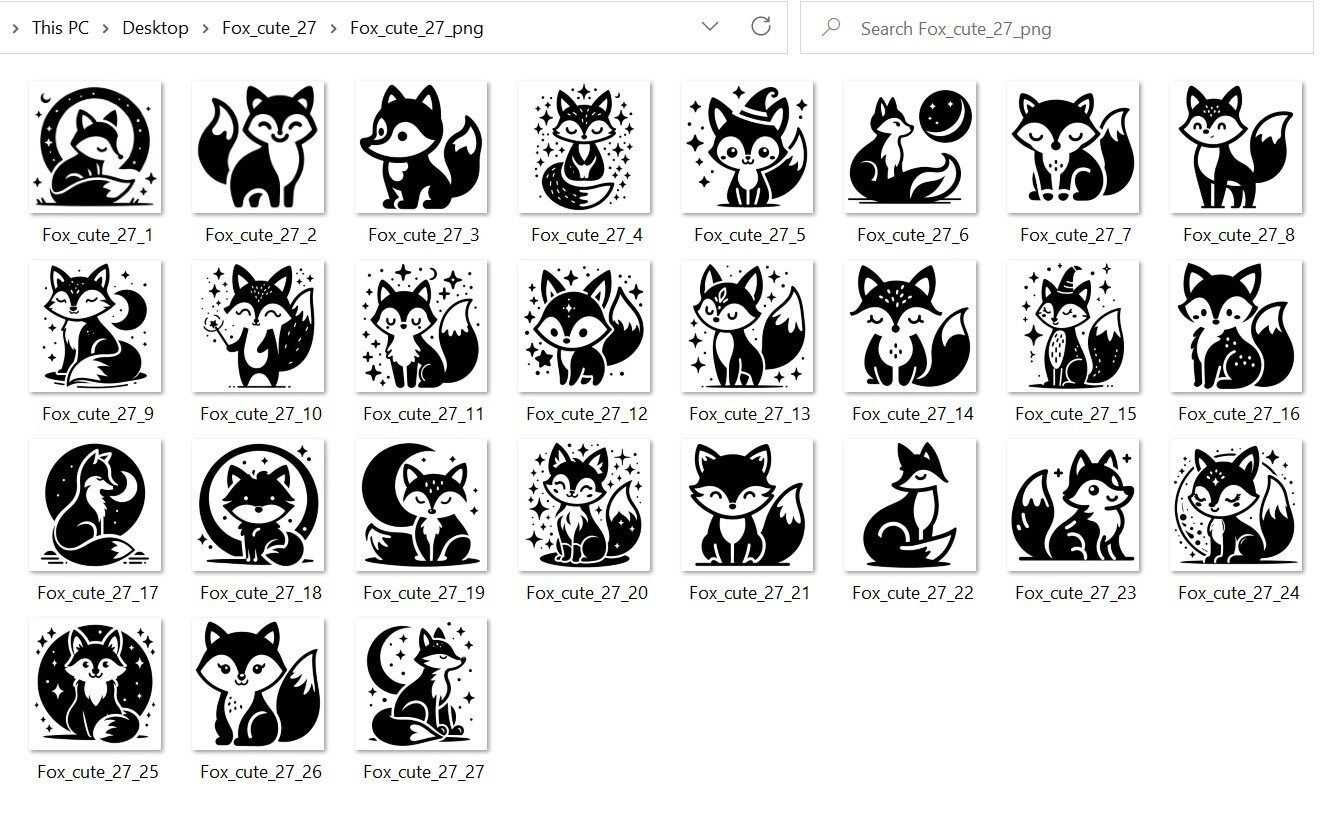 Cute Fox SVG Bundle, Woodland Animal Silhouette, Little Fox Cut File ...