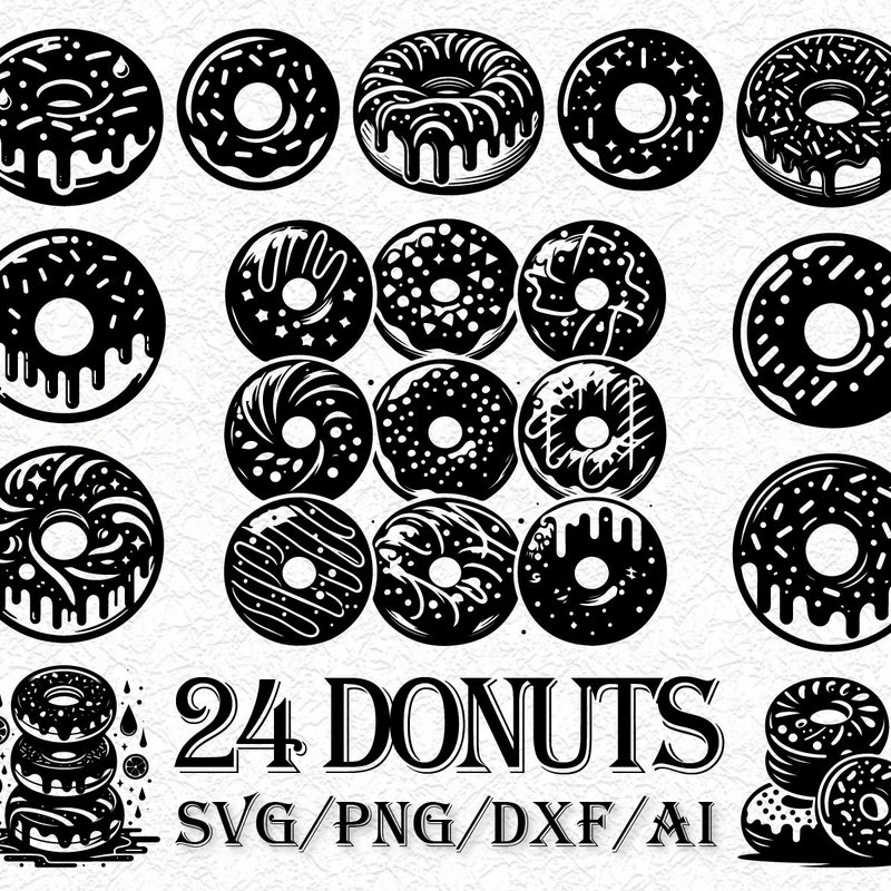 Donut Svg - Etsy