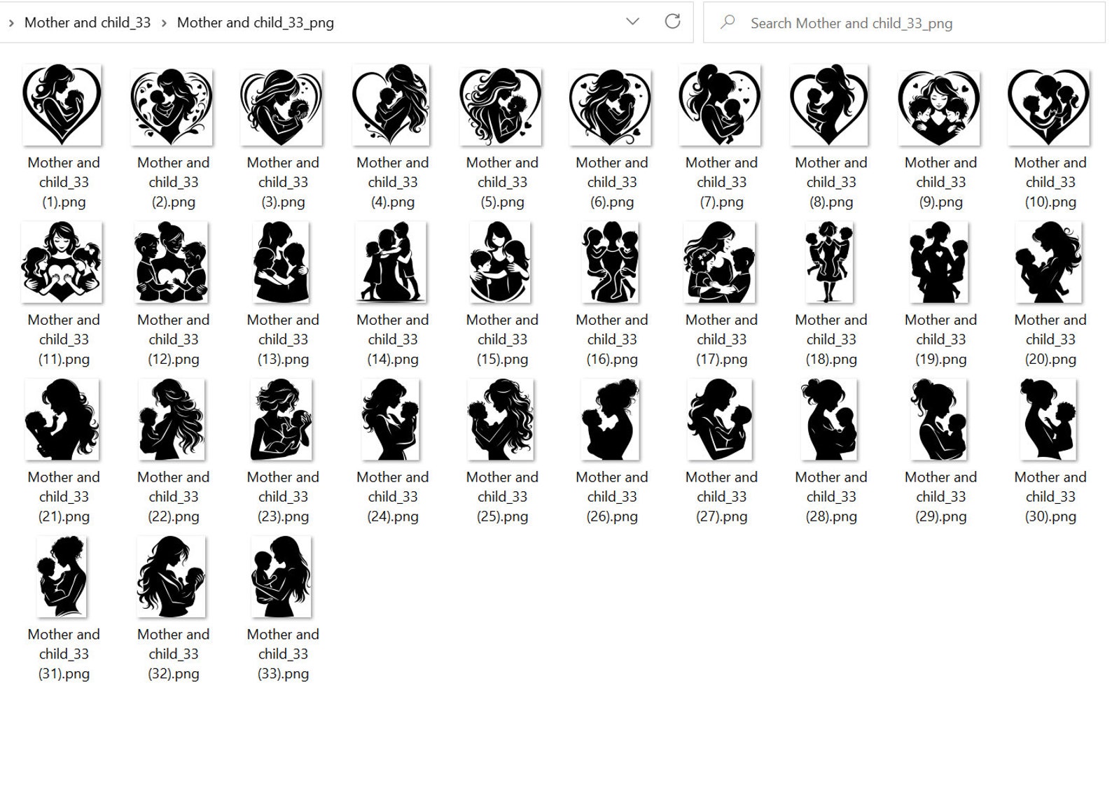 33 Mom and Child SVG Bundle, Mother Hugging Baby, Floral Mama (instant ...
