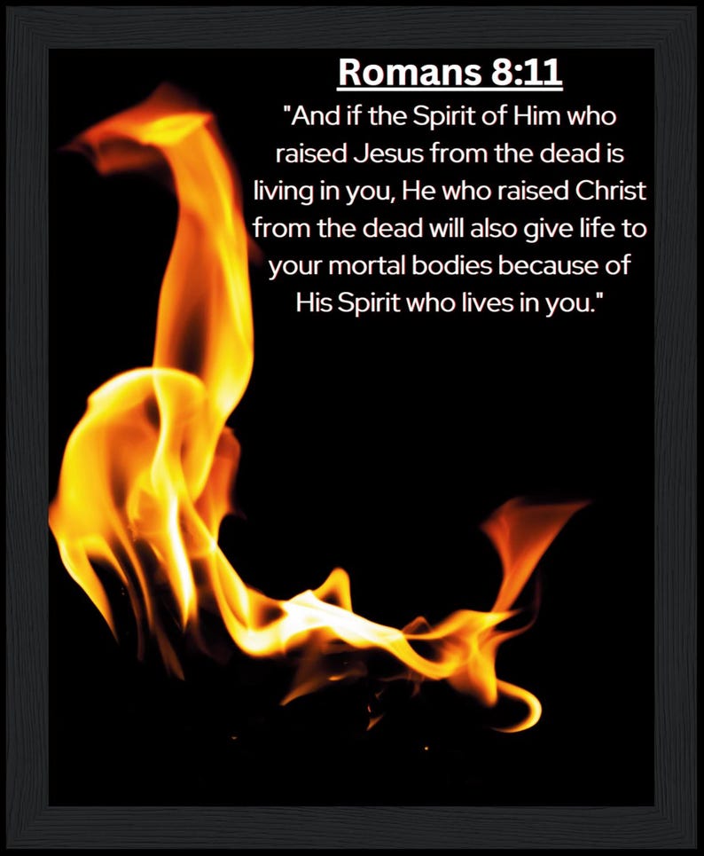 Romans 8:11 Poster 8x10" - Etsy