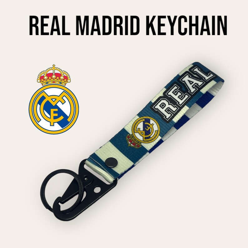 Real Madrid Football Team Fabric Keychain, Special Gift, Handmade Gifts ...