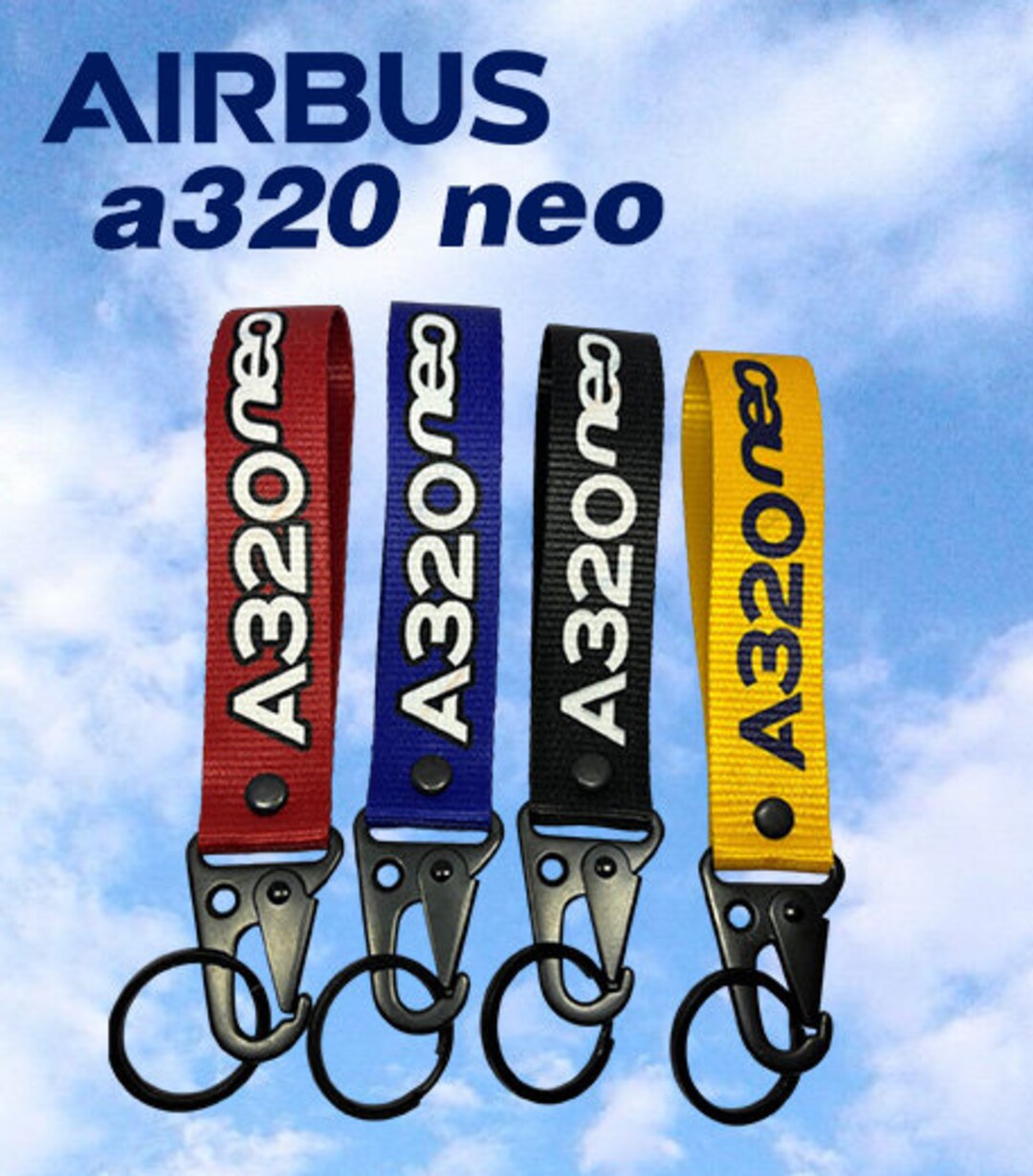 Airbus A320 Neo Series Keychain Aircraft Airplane Pilot Aviation Hostes ...