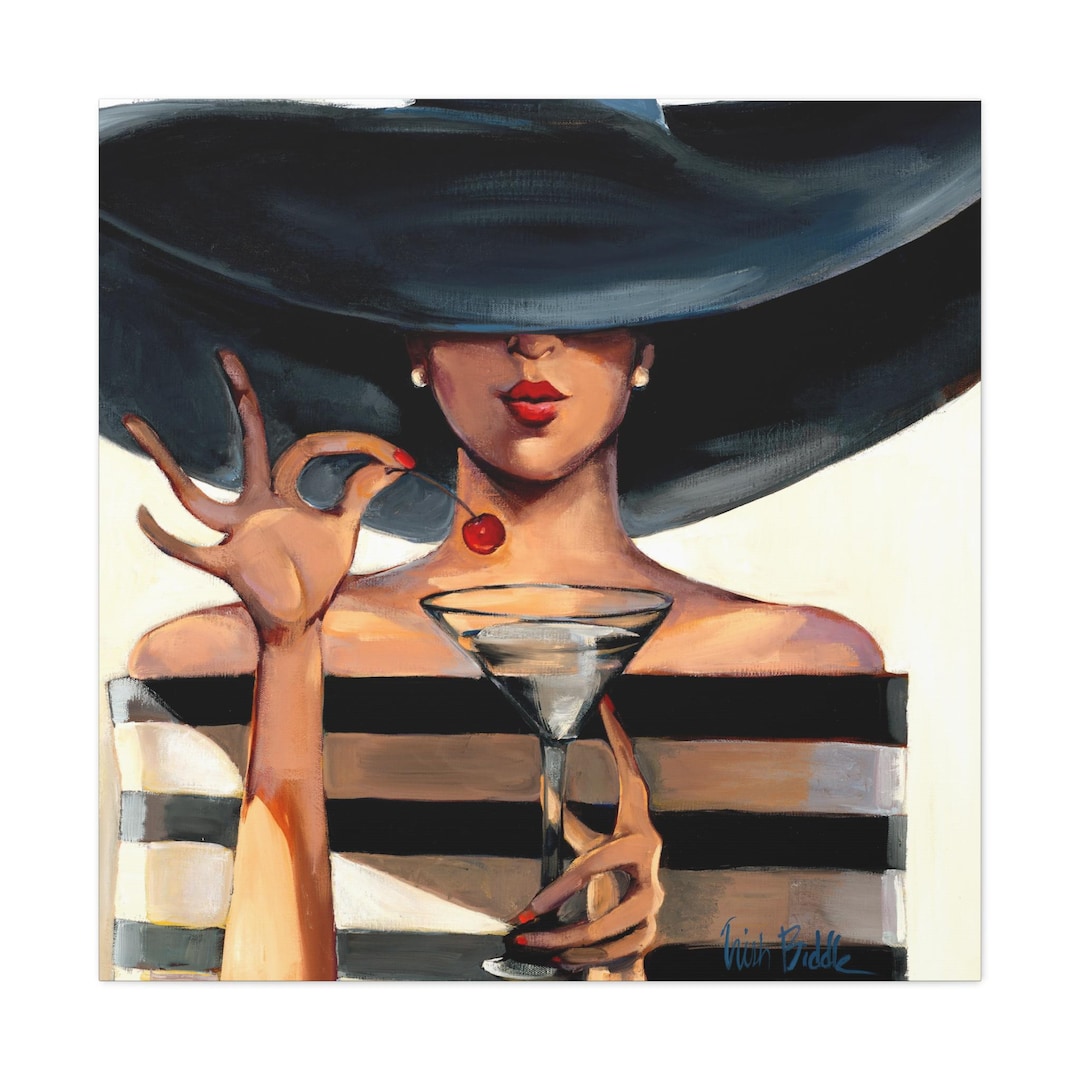 Cosmo Girl 36x36 by Trish Biddle - Canvas Gallery Wrap - Etsy