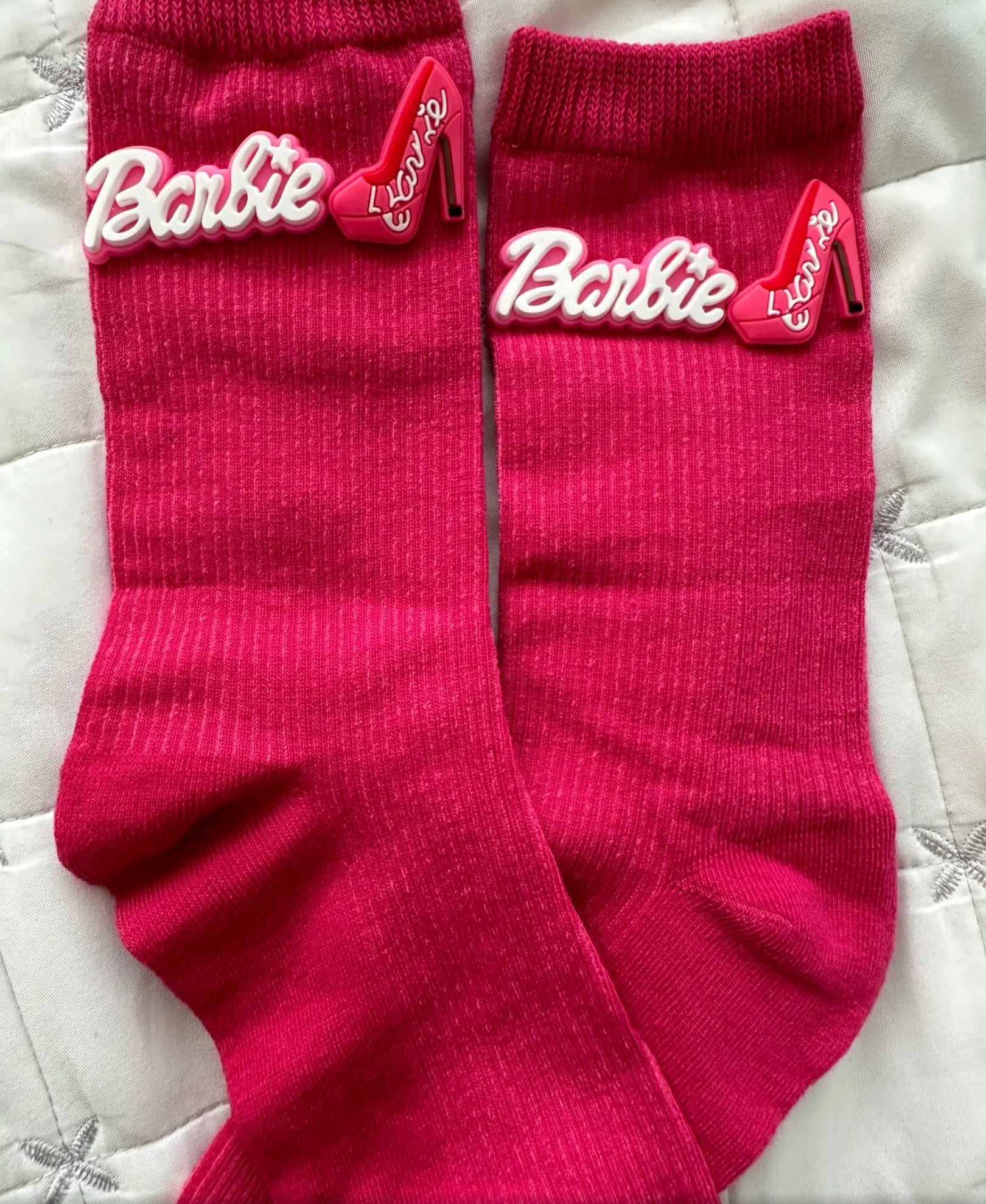 Kawaii Pink Barbie Socks New Autumn Winter Casual Girl Warm Sock Sweet ...