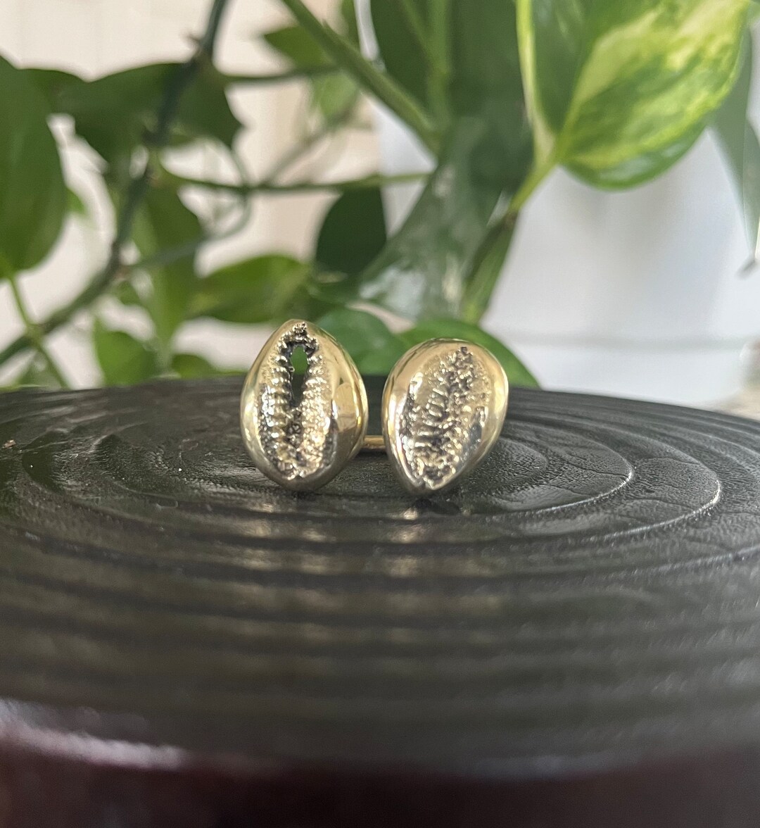 Sea Shell Style African Brass Ring - Etsy