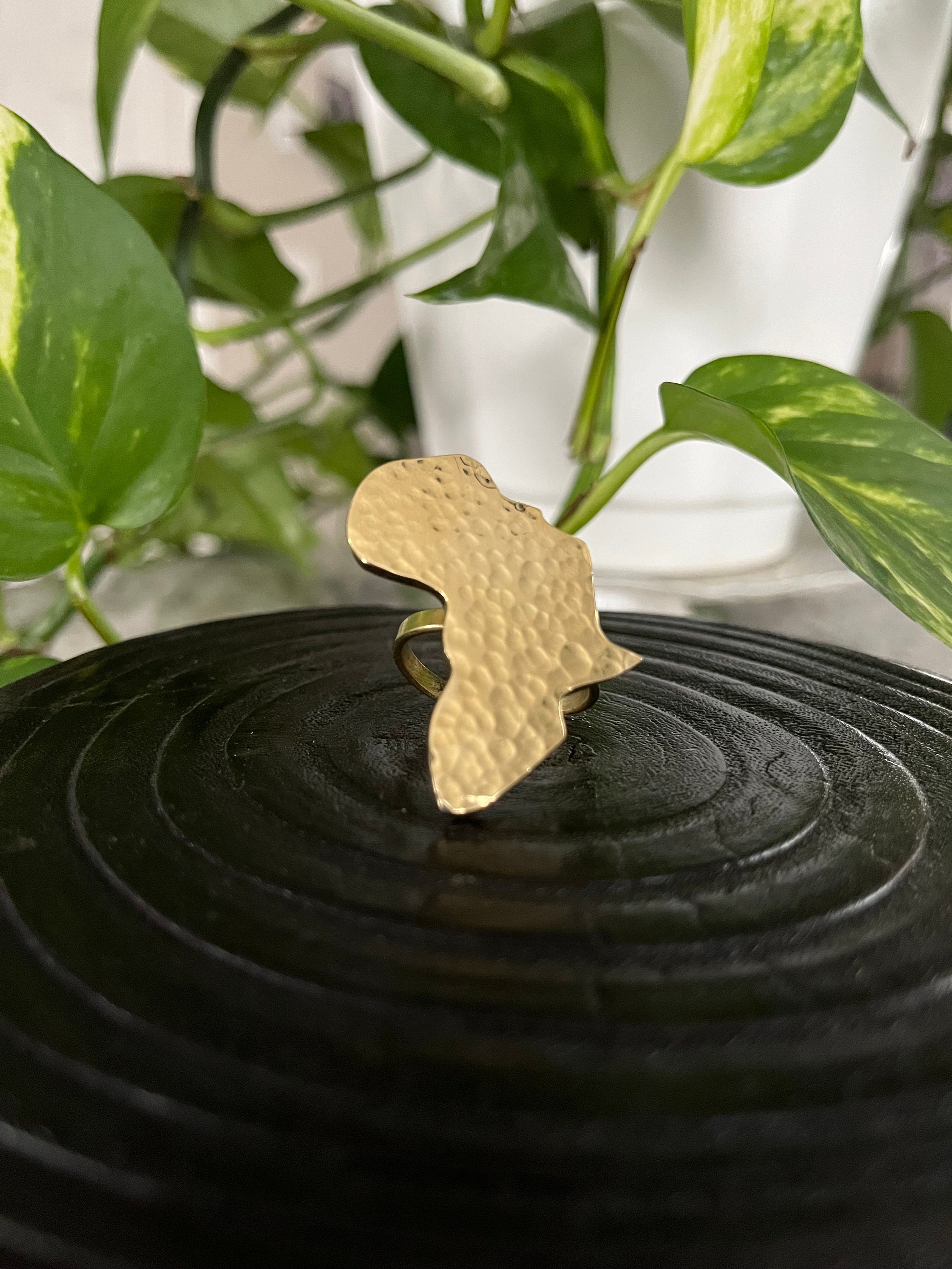 Adjustable African Brass Ring - Etsy