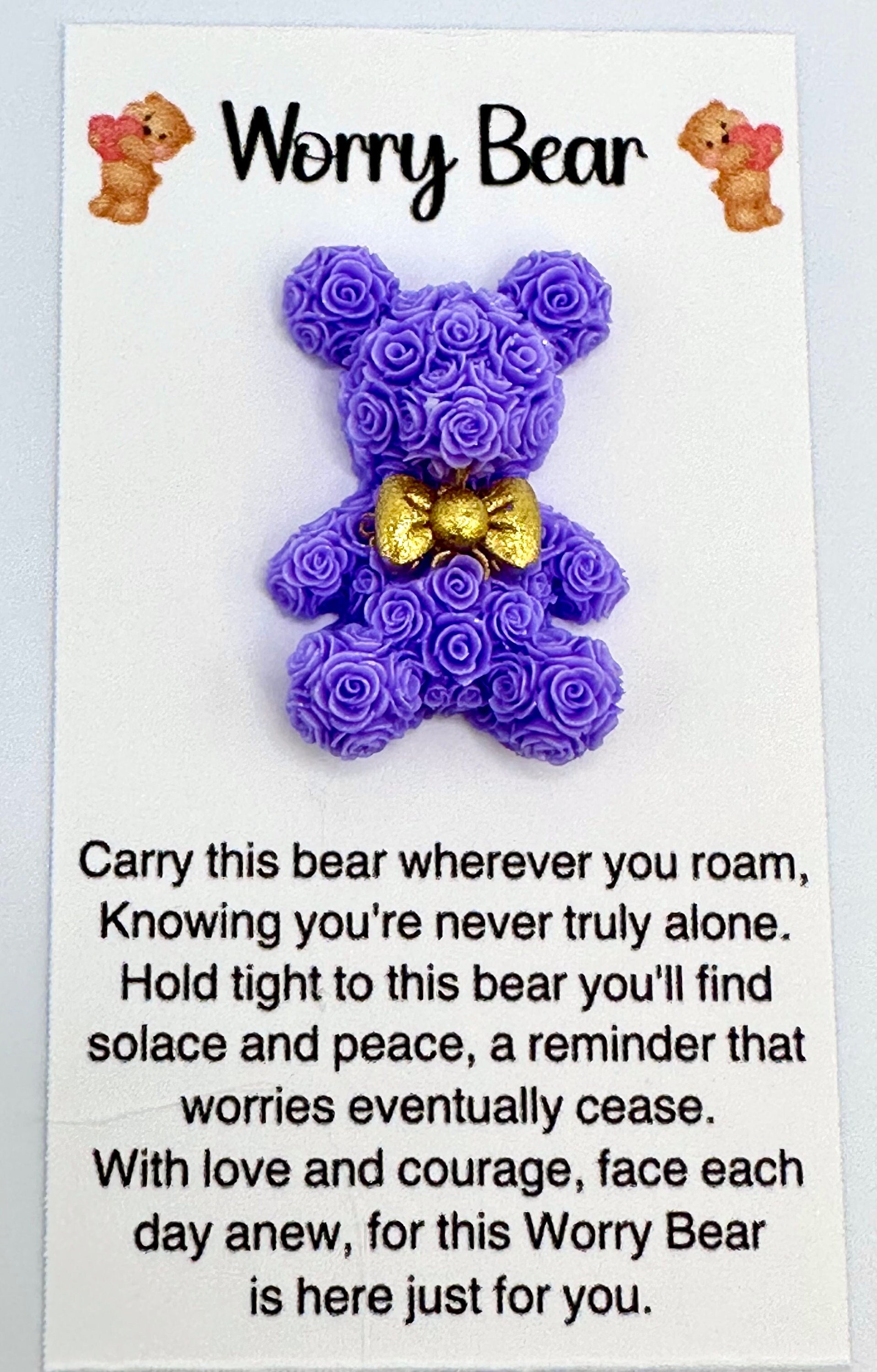 Worry Bear for Comfort Bear Hug Pocket Friend Pocket Hug Gift for ...