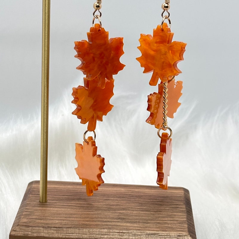 Autumn Leaf Earrings - Etsy