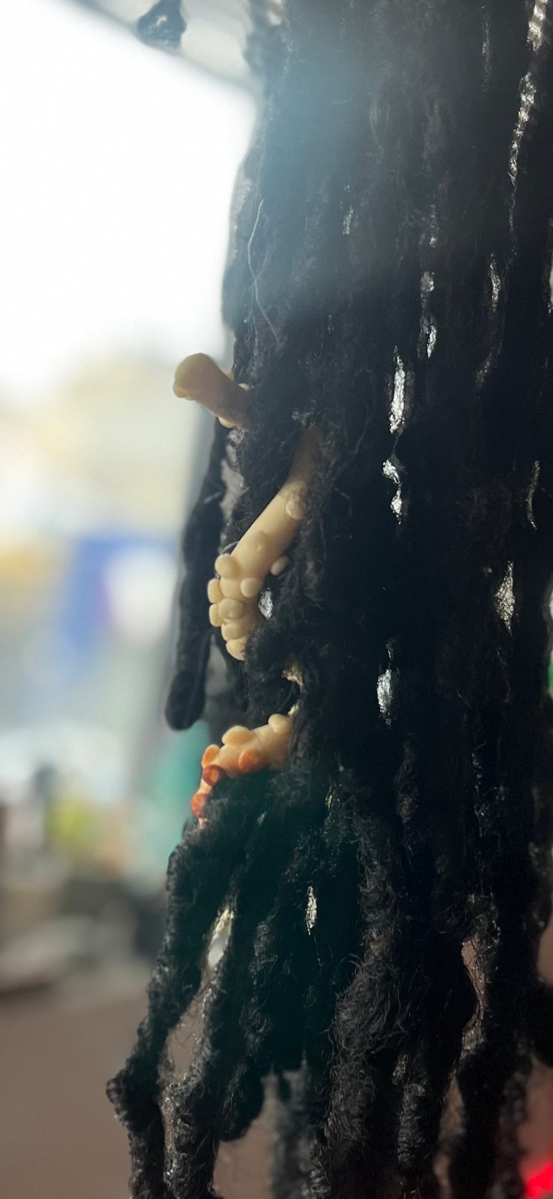 Jumbo Tentacle Loc Bead / Dreadlock Accessory / Loc Jewelry / Dread Bead glow in the Dark - Etsy